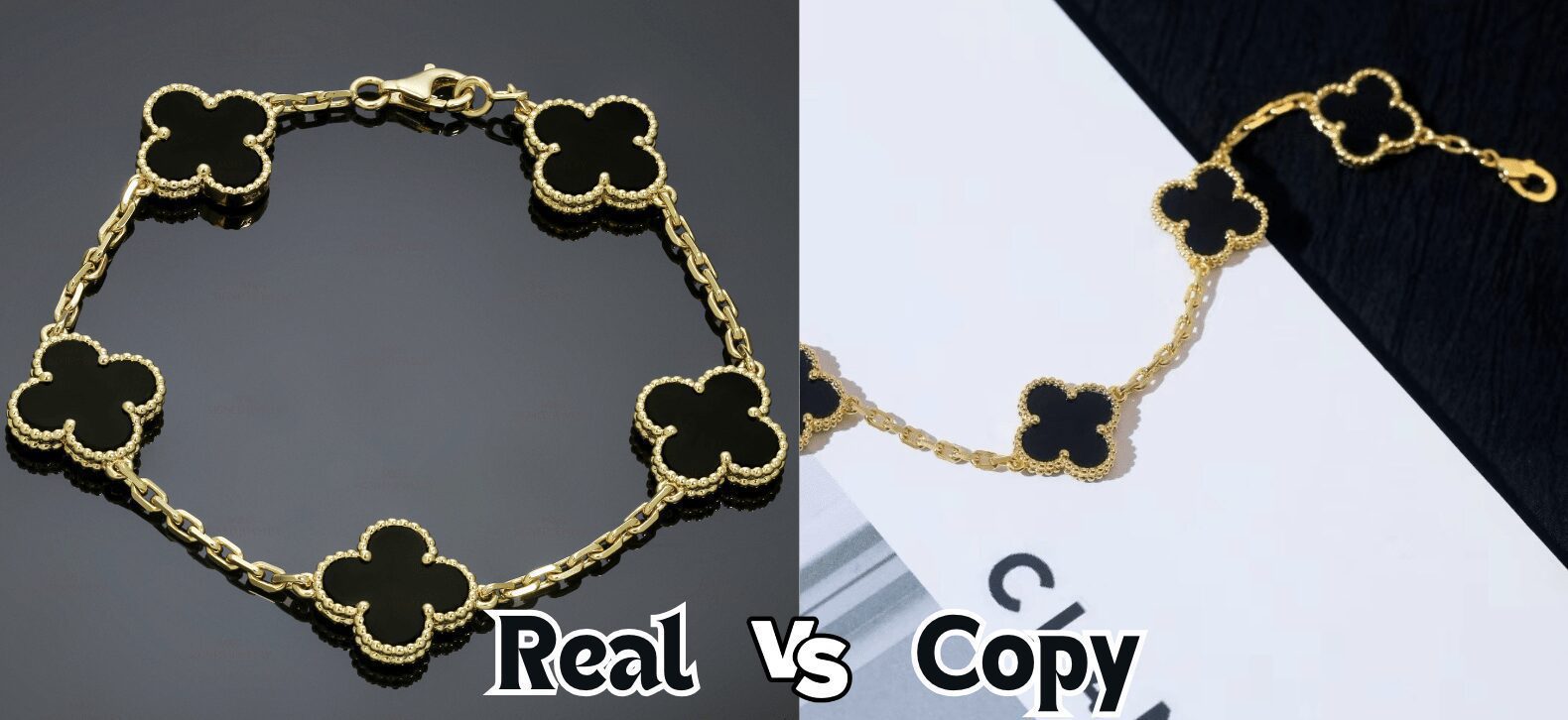 Copy Replica Van Cleef & Arpels vs Real Van Cleef & Arpels..